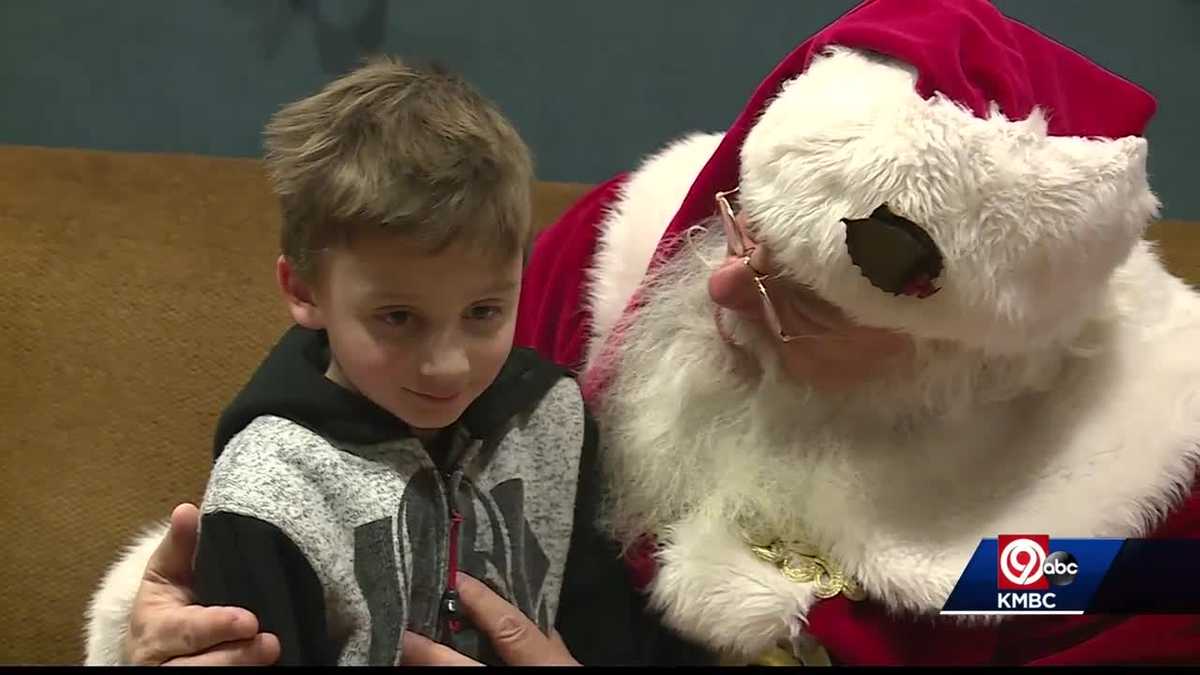 Specially trained Santa visits children with special needs