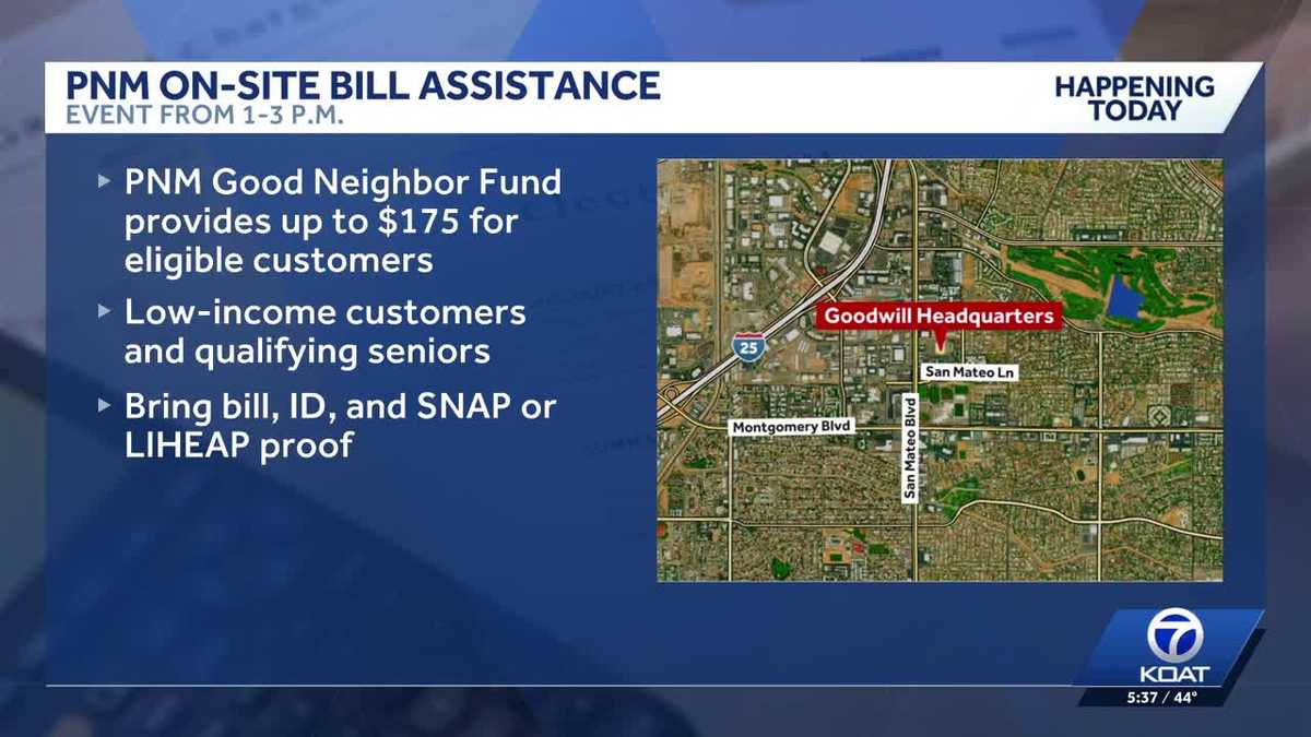 PNM offering bill assistance at community event