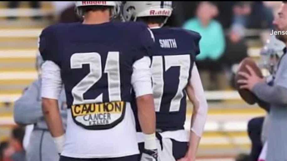 HS football player who beat cancer trying to stay optimistic during COVID