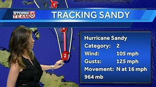 JC's latest Hurricane Sandy forecast