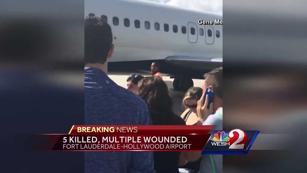 Video from inside airport moments after shooting being released