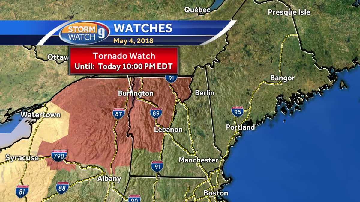 Watch: Severe storms possible in western half of NH