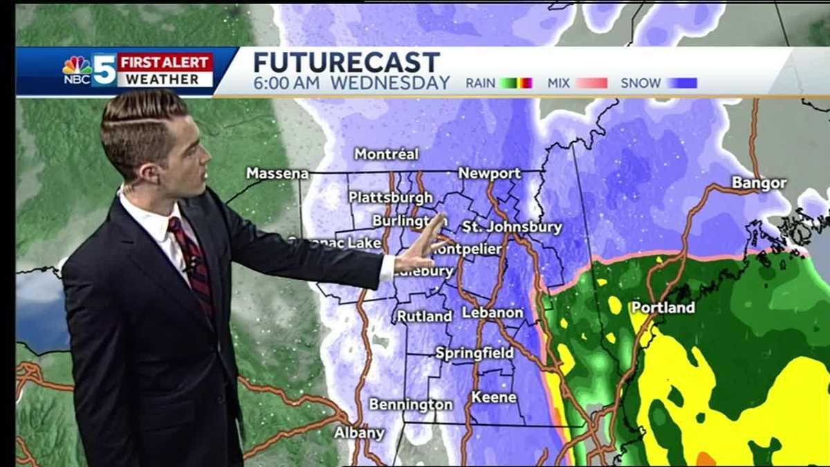Video: Patchy light snow on Tuesday leads to heavier snow Tuesday night ...