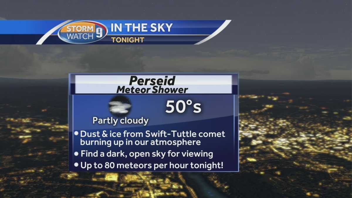 Perseid meteor shower should put on good show in NH