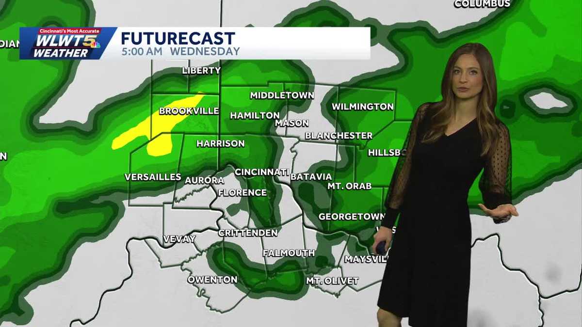 Timeline: Rain switches to snow in Cincinnati