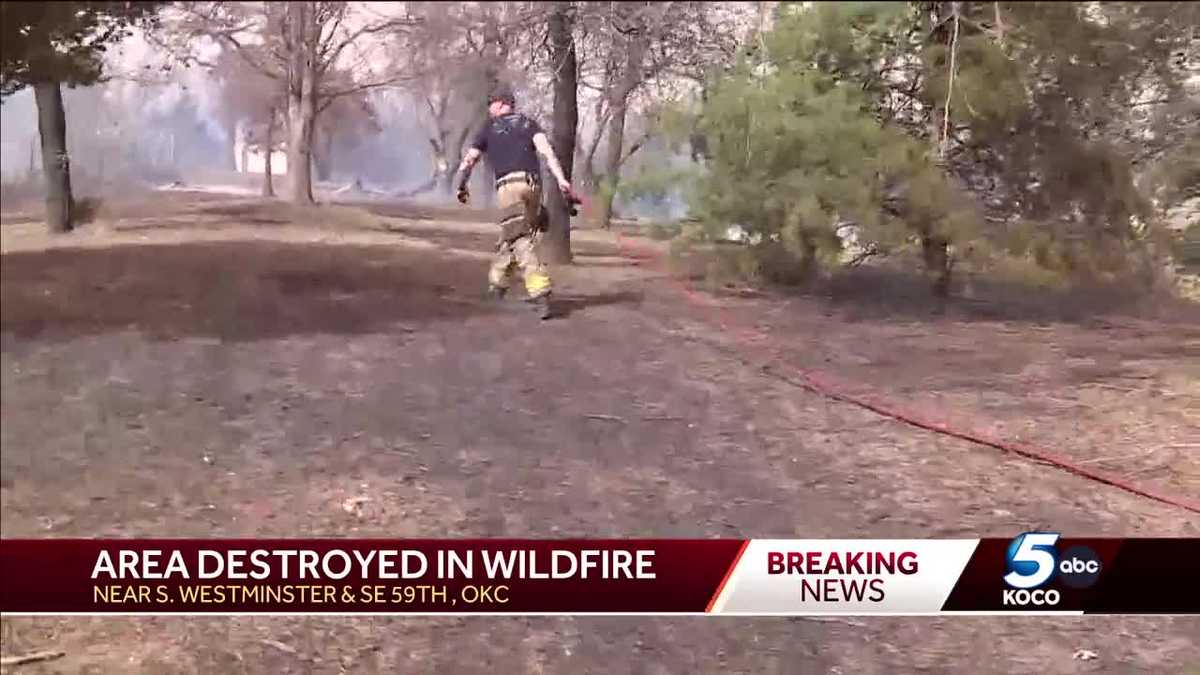 Area in southeast Oklahoma City destroyed in wildfire