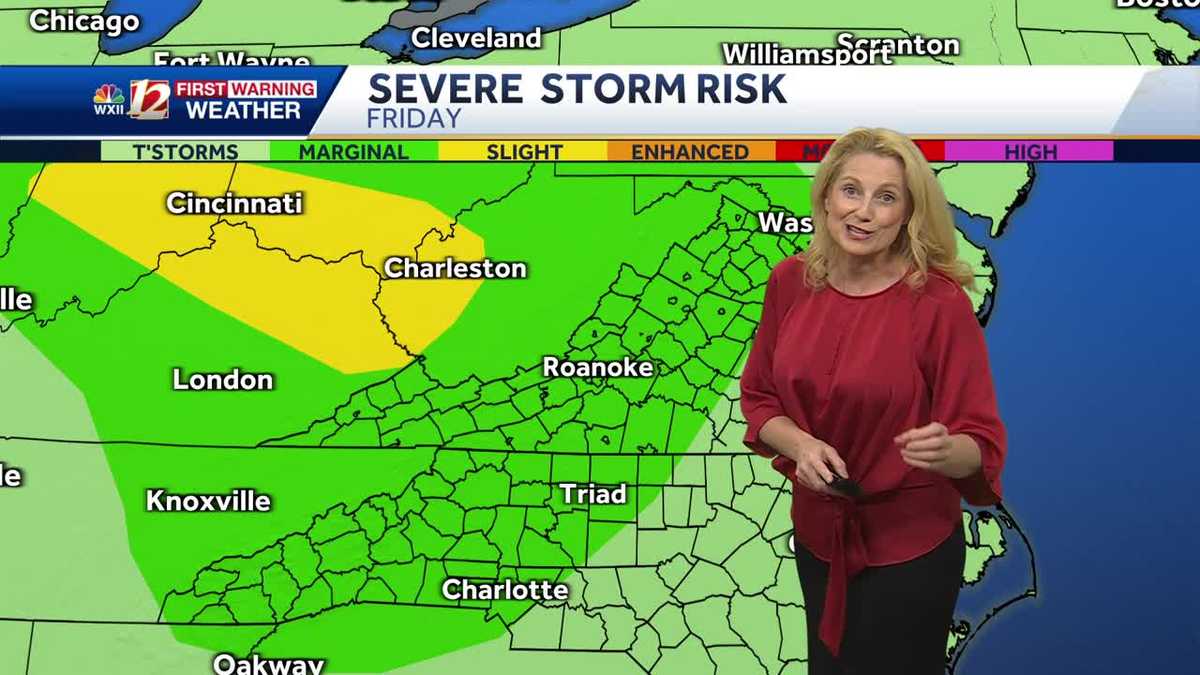 Code Orange Alerts in North Carolina, severe storm risk Friday