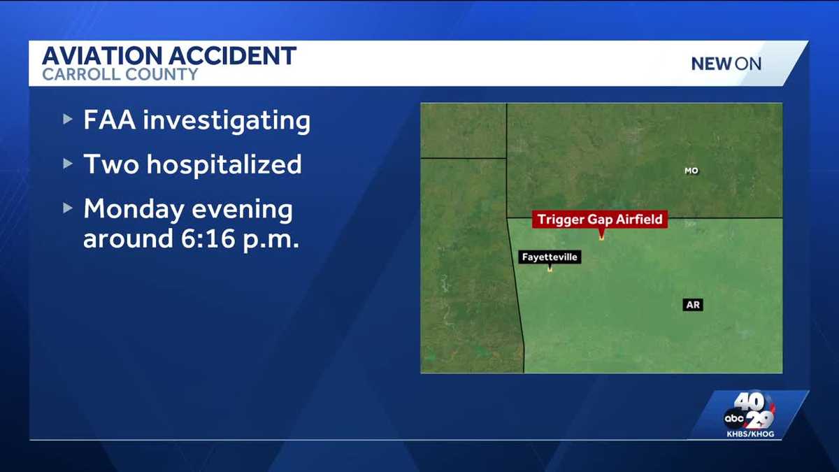 Arkansas aviation accident sends two to the hospital