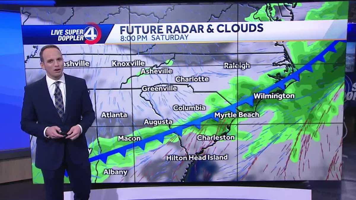 Turning cold with another chance at rain