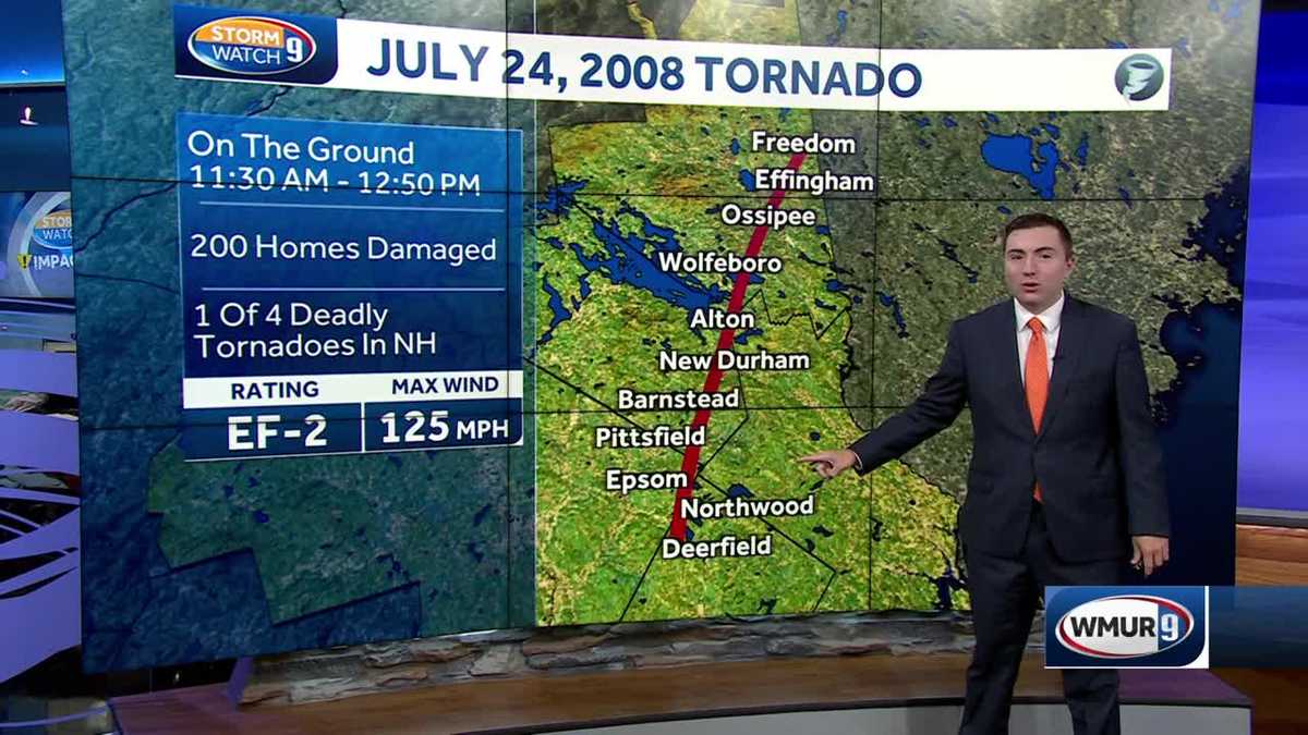 Tornado that hit NH 15 years ago tore through 50 miles, 11 communities