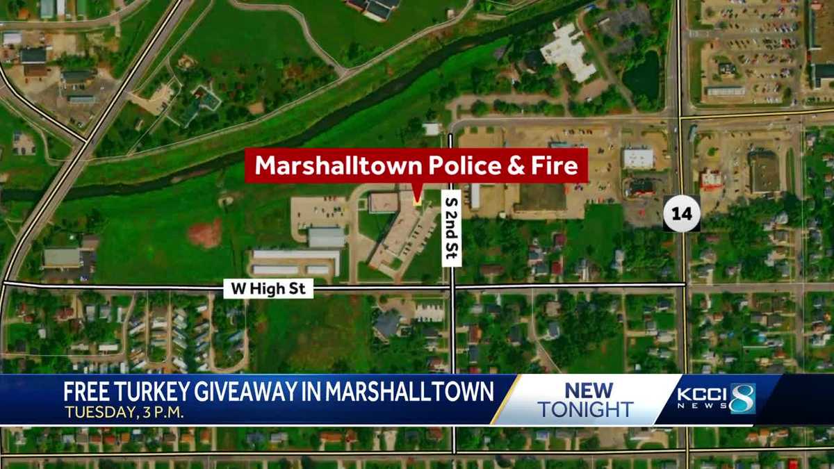 Marshalltown first responders handing out free turkeys Tuesday