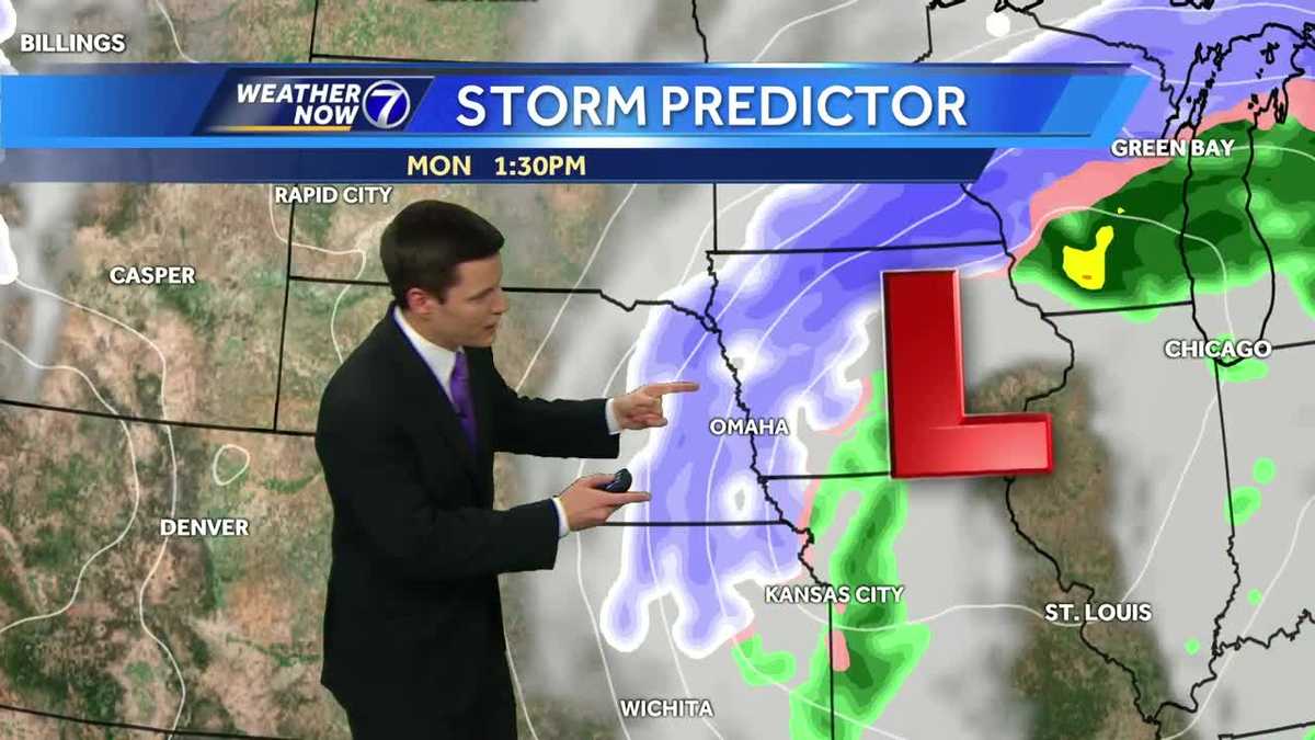 Omaha under a Winter Storm Warning Monday, Blizzard Warning north and west