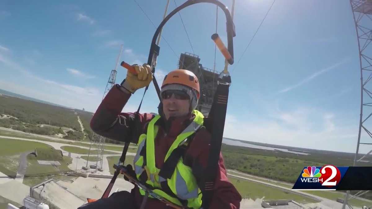 Boeing tests launch pad zip line for escaping astronauts