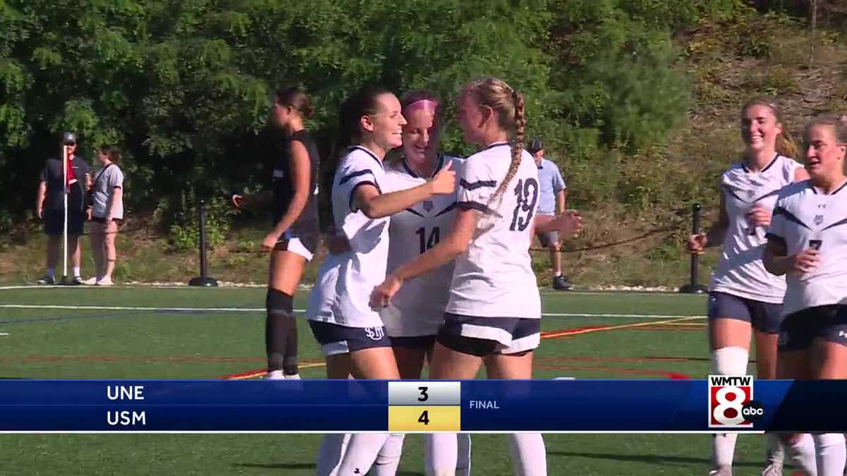 USM women's soccer beats UNE