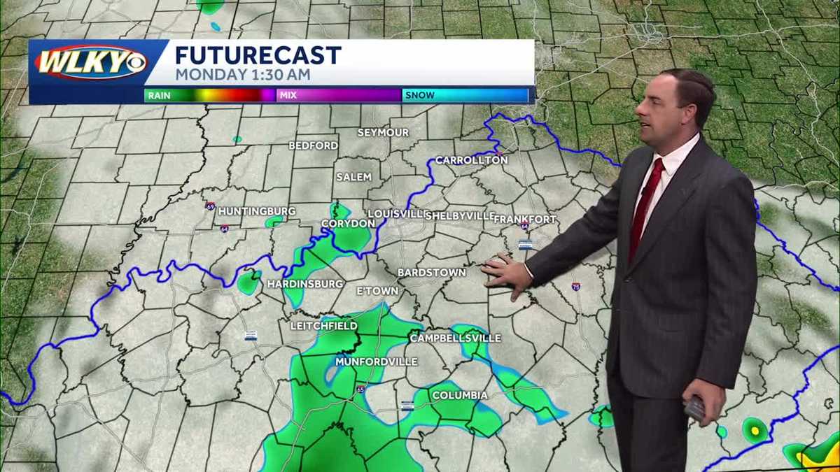 Staying sunny Sunday but a few showers Monday