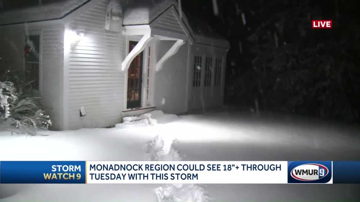 More than a foot of snow falls in Peterborough, Ray Brewer gets snowed in