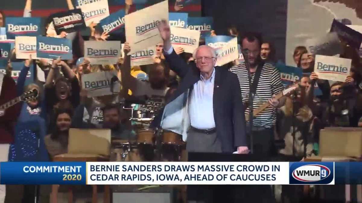 Bernie Sanders draws large crowd in Iowa