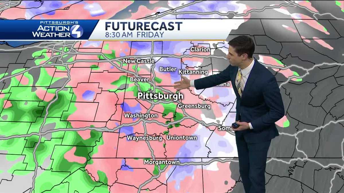 Scattered light rain, snow expected Friday