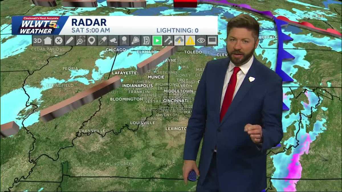 Spotty snow today before frigid air takes over in Cincinnati