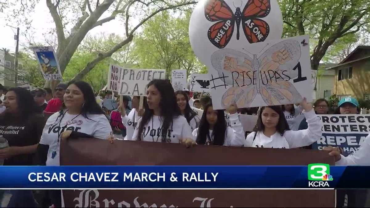 Marchers celebrate Cesar Chavez’s legacy and activism for 18th year