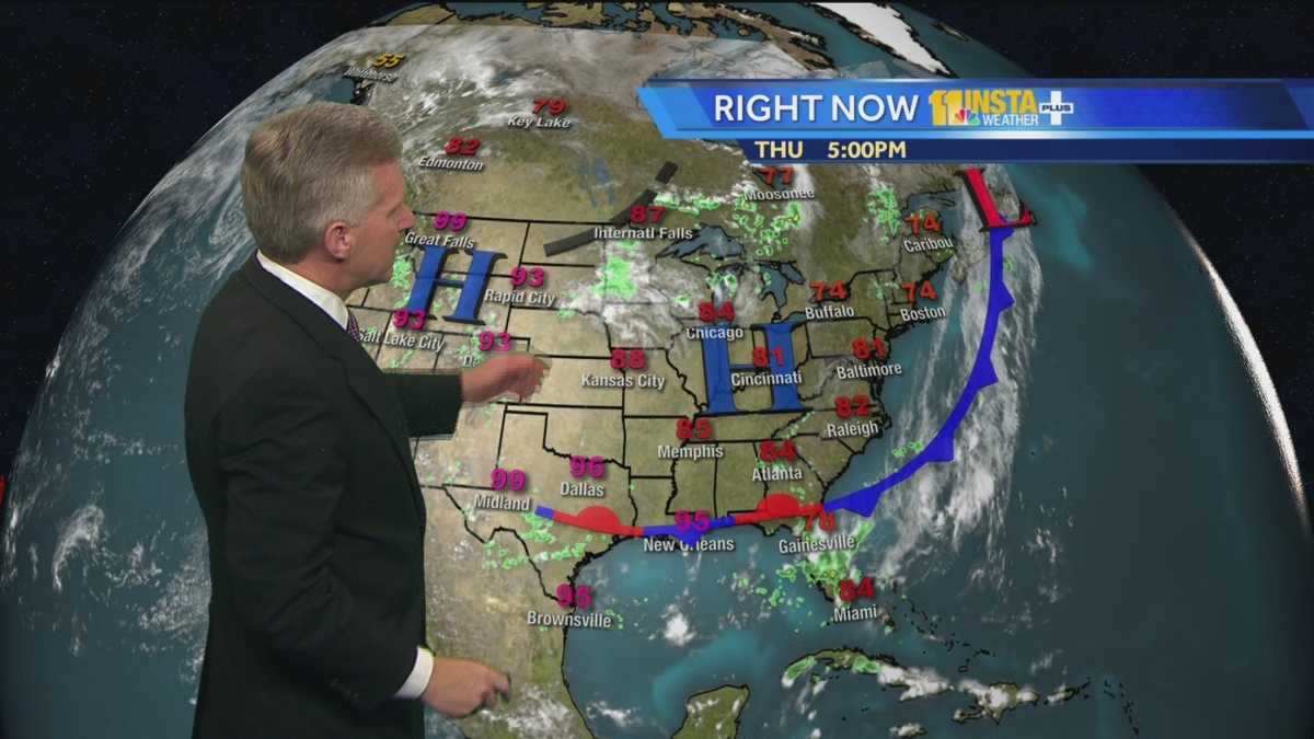 Mostly Sunny Warm Friday