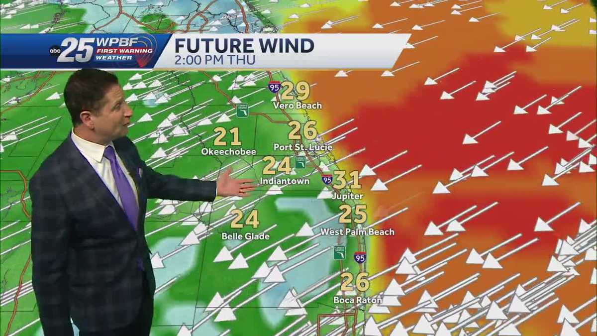 Increasing winds, waves and rain