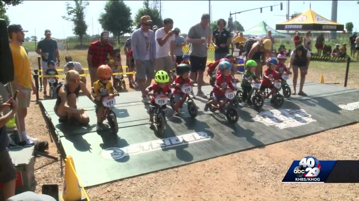 Toddlers race for glory in the Strider Cup races in Bentonville