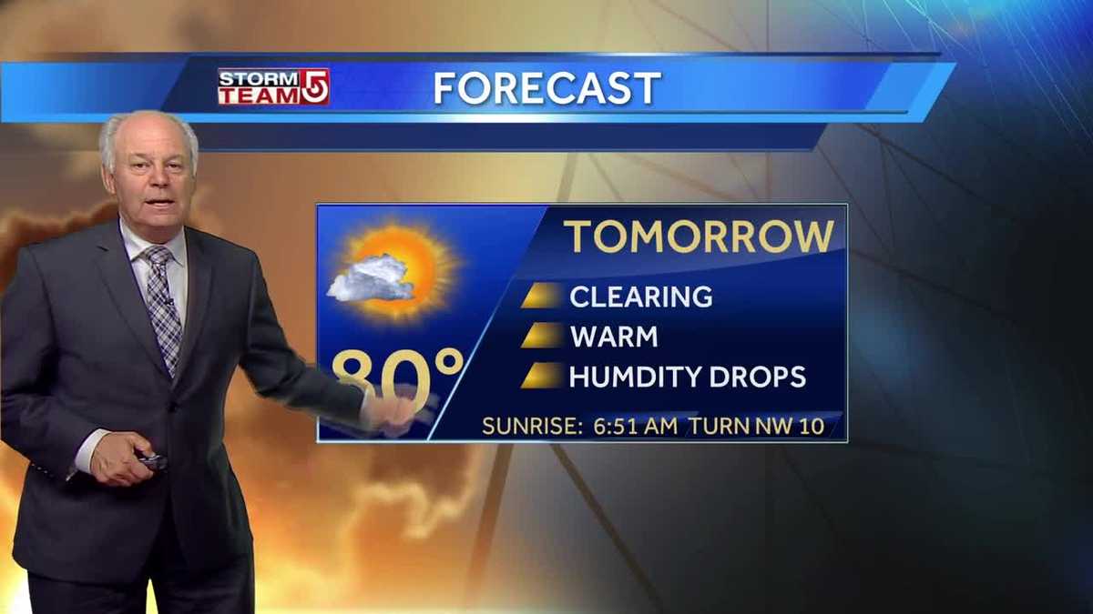 Video: Clear skies, humidity drops