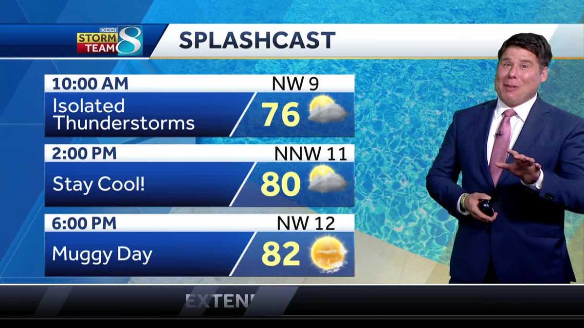 Iowa weather: Mugginess takes a break with showers possible Monday