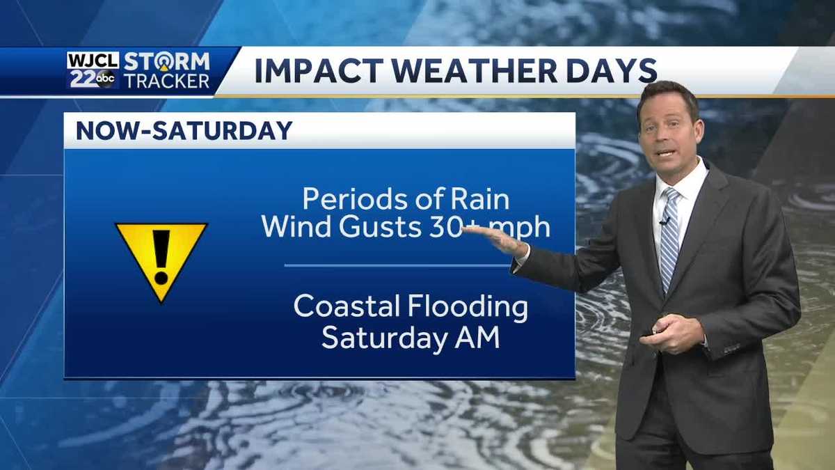 Windy, wet weather greets the start of the weekend