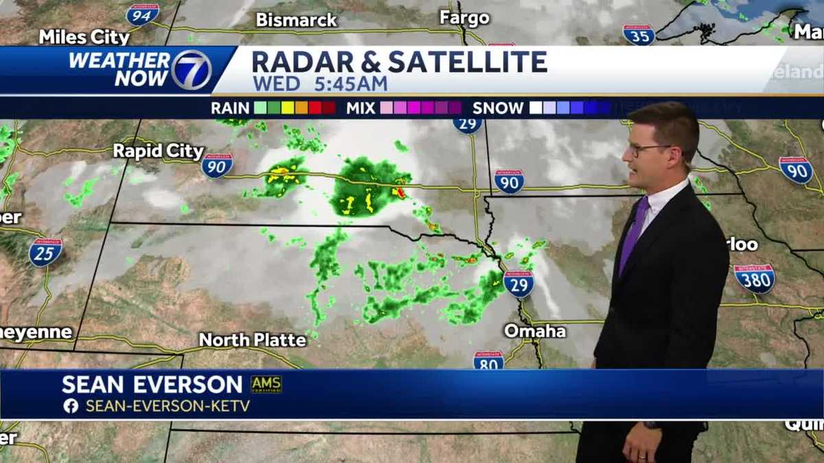 Omaha morning weather forecast for Wednesday, August 24