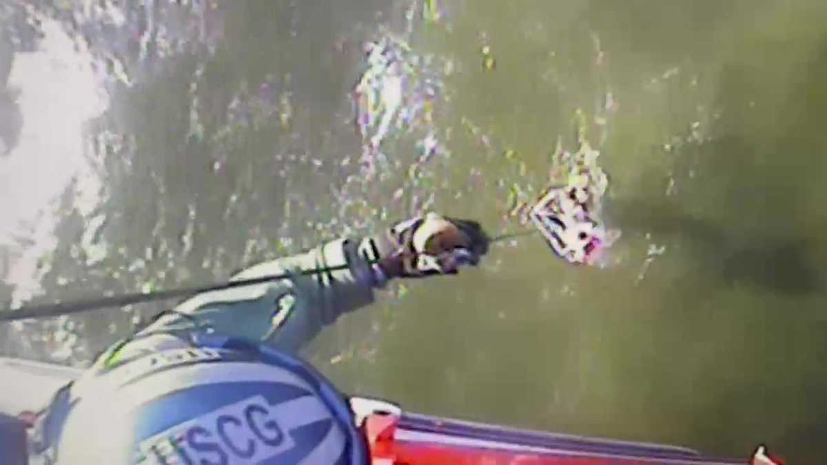 Georgia: Coast Guard crew saves two people, dog off coast