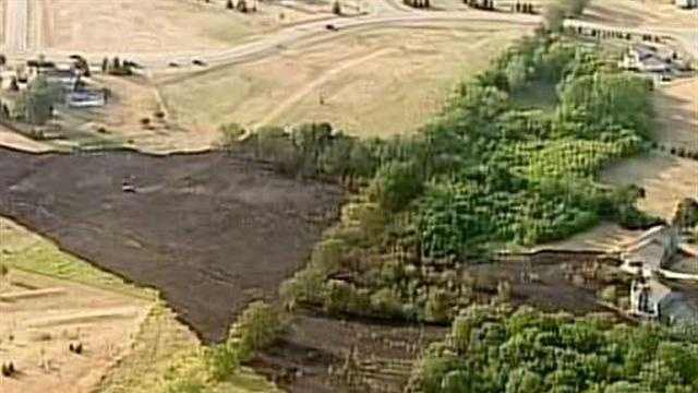Man trying to smoke out gophers starts grass fire