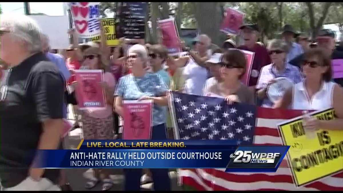 Anti-hate rally held outside courthouse