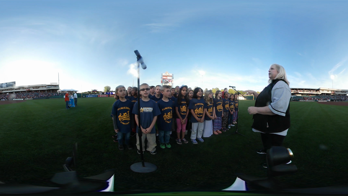 Gold Ridge Choir Club sings National Anthem ahead of River Cats game
