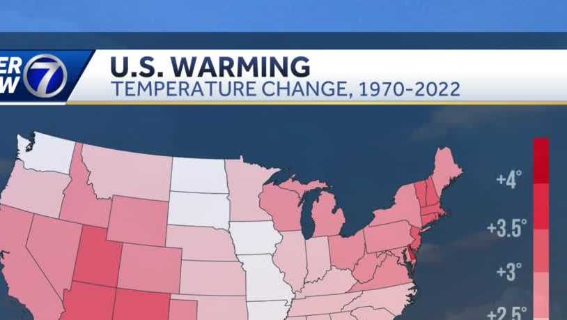 Nebraska, United State continue to get warmer since 1970