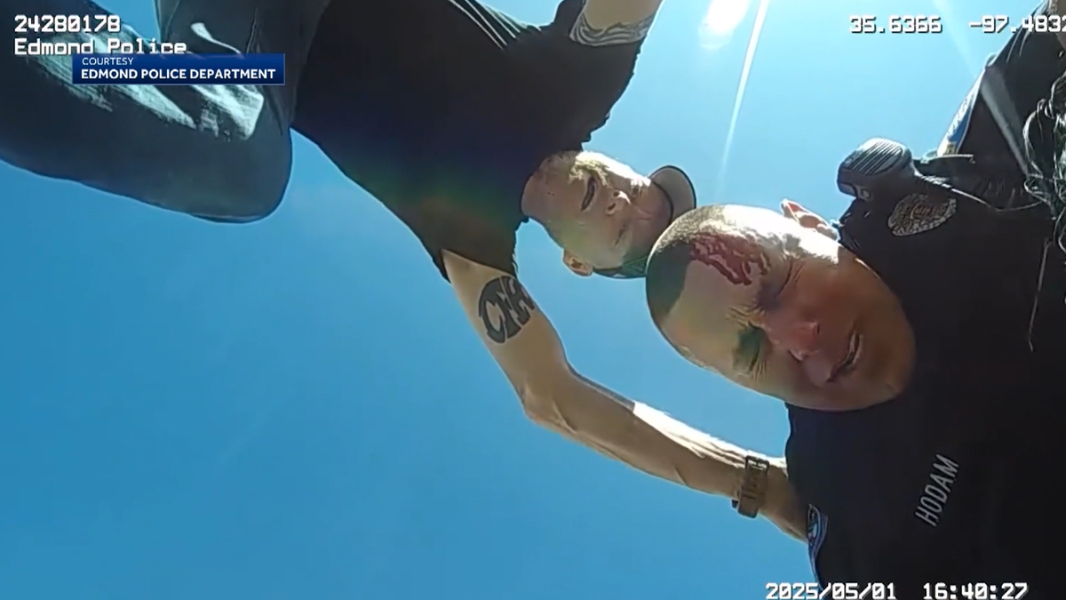 Edmond police release 'produced' bodycam video of officer attack
