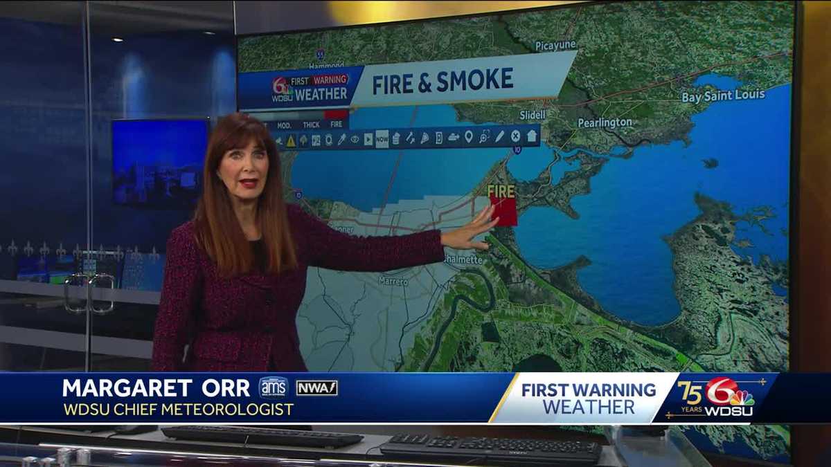 Marsh fire continues to send smoke our way