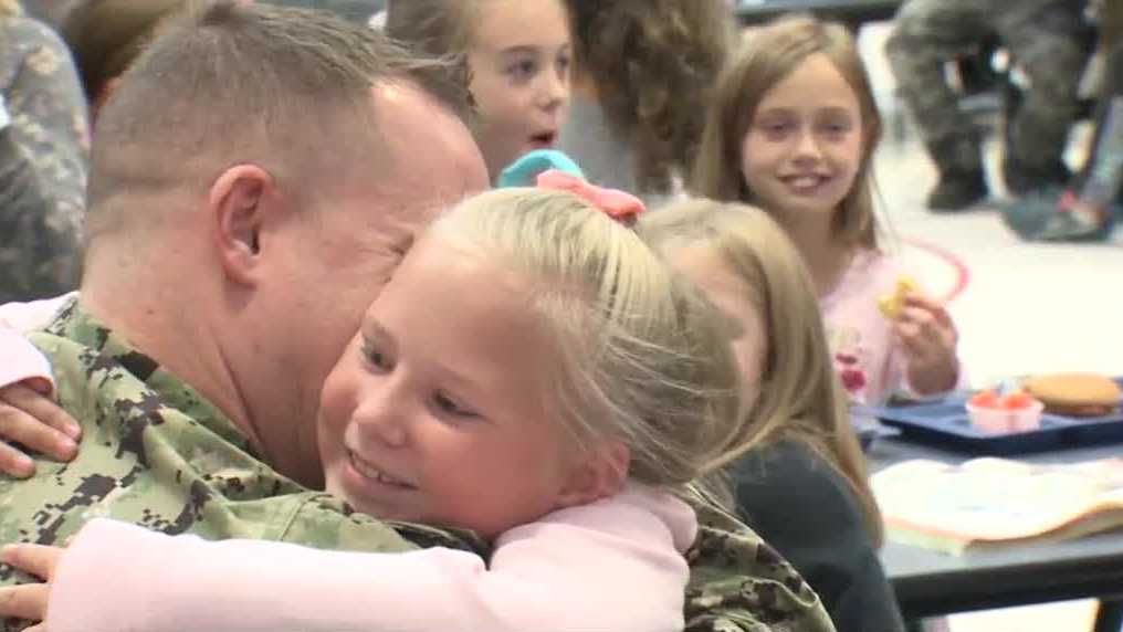 Epping father returns from overseas deployment to surprise children