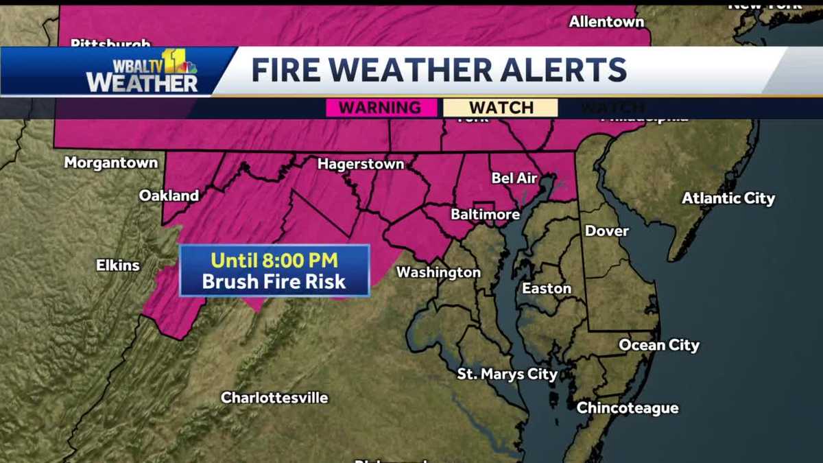 Brush fire warning in effect through tonight