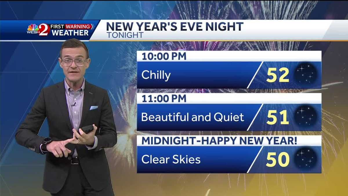Nice And Cool Weather Continues For NYE