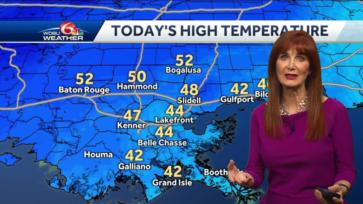 Cold today, but not quite as cold tomorrow