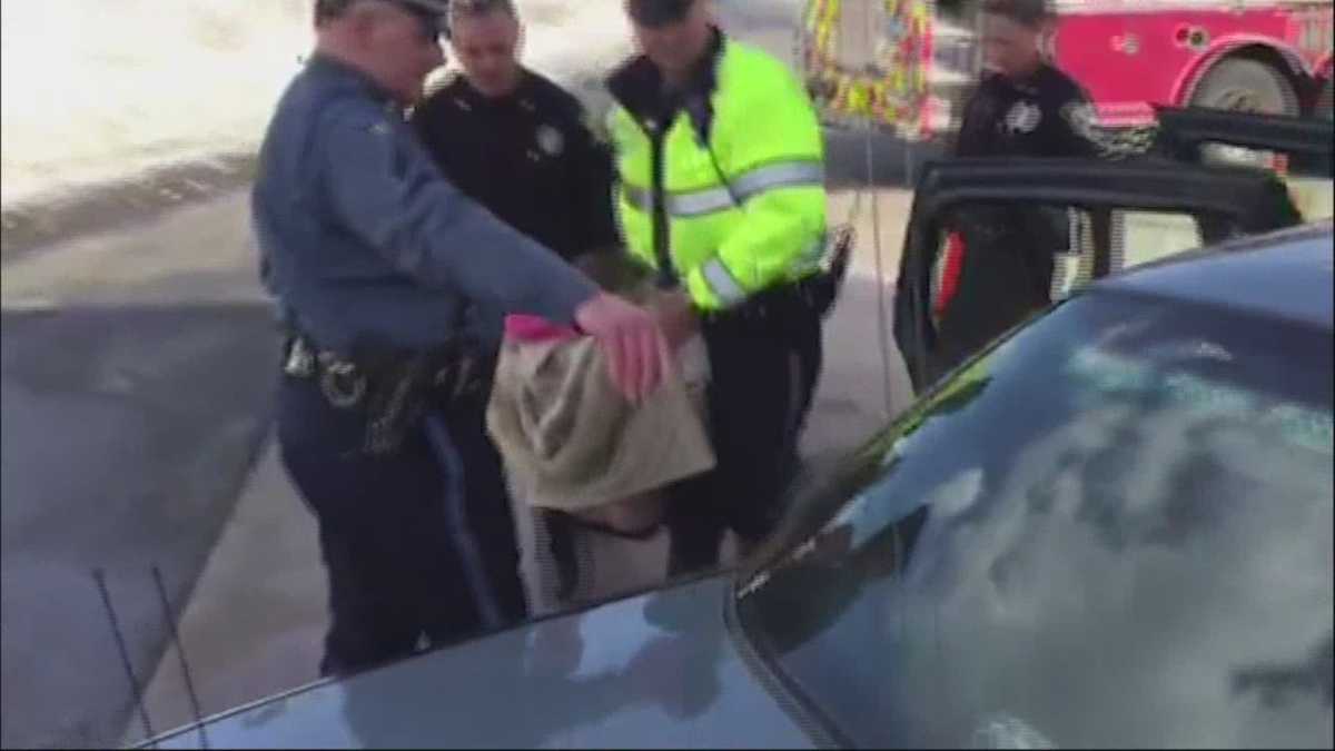 Car crashes into Route 128 rest area convenience store