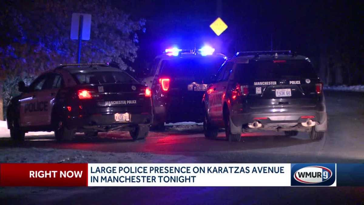Large police presence Tuesday night in Manchester neighborhood