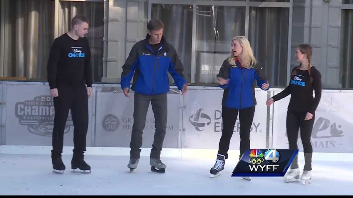 Geoff Hart, Allyson Powell get ice skating lessons
