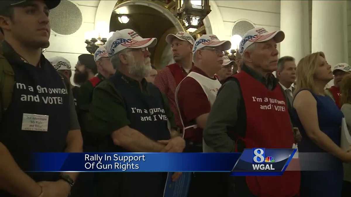 "Make the Second Amendment great again" slogan used at gun rally