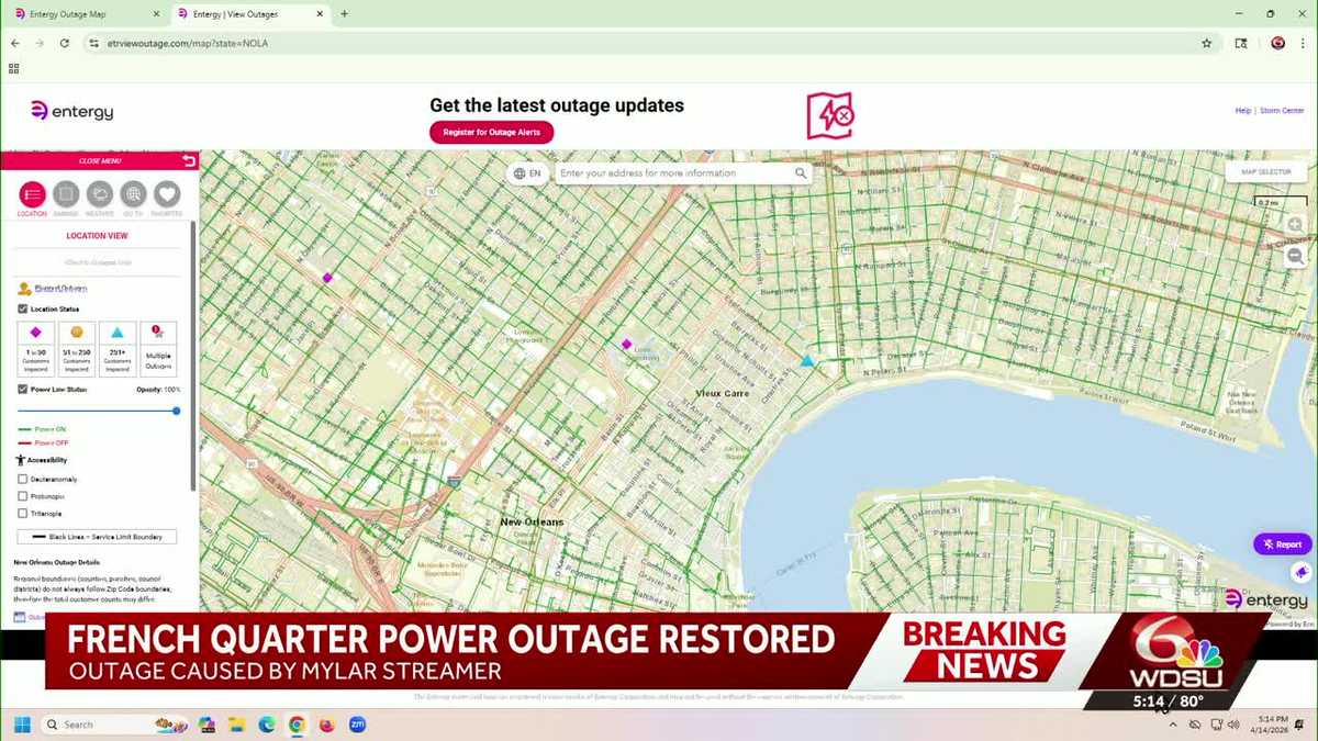 Entergy New Orleans restores power to more than 2,000 customers in ...