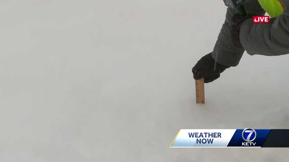 Omaha metro sees at least six inches of snowfall after weekend winter ...