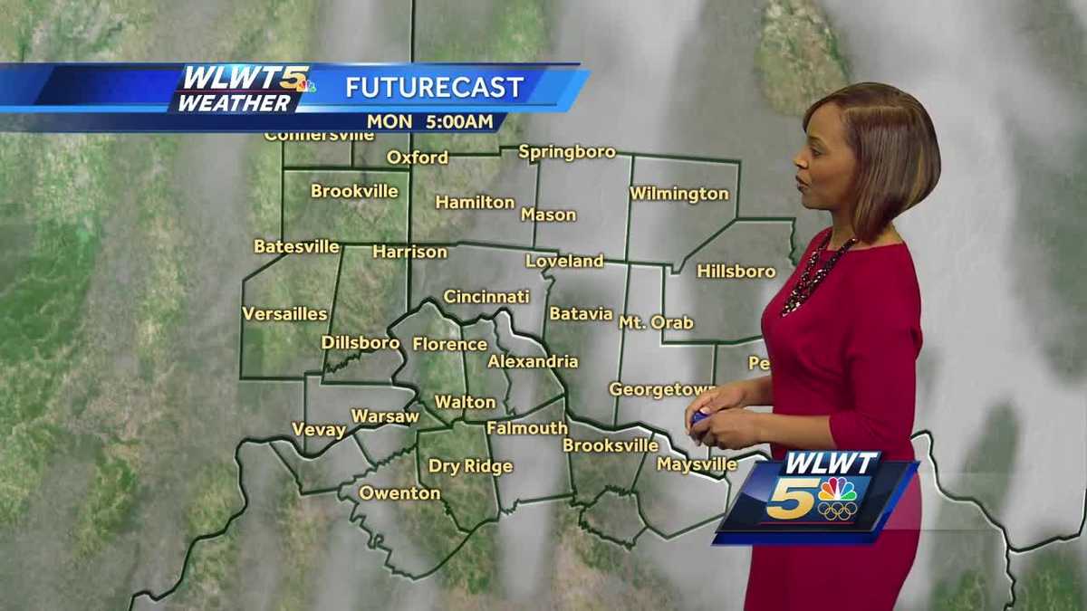 Snow moves out...cold air sinks in