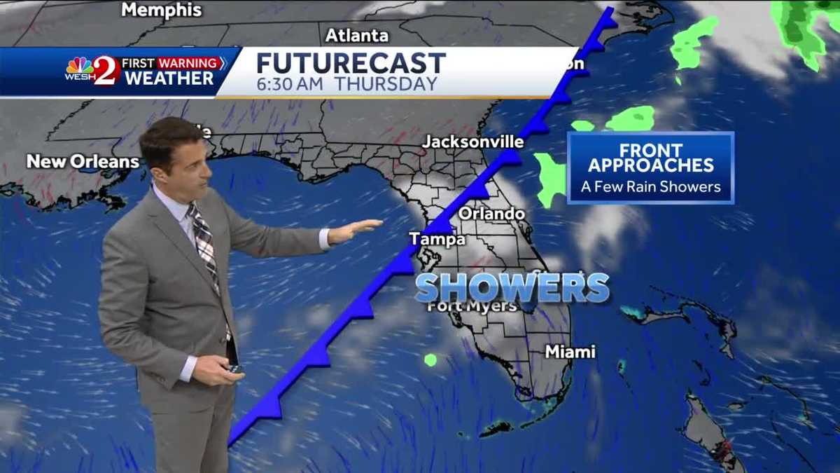 Staying dry Tuesday but a few showers return midweek!